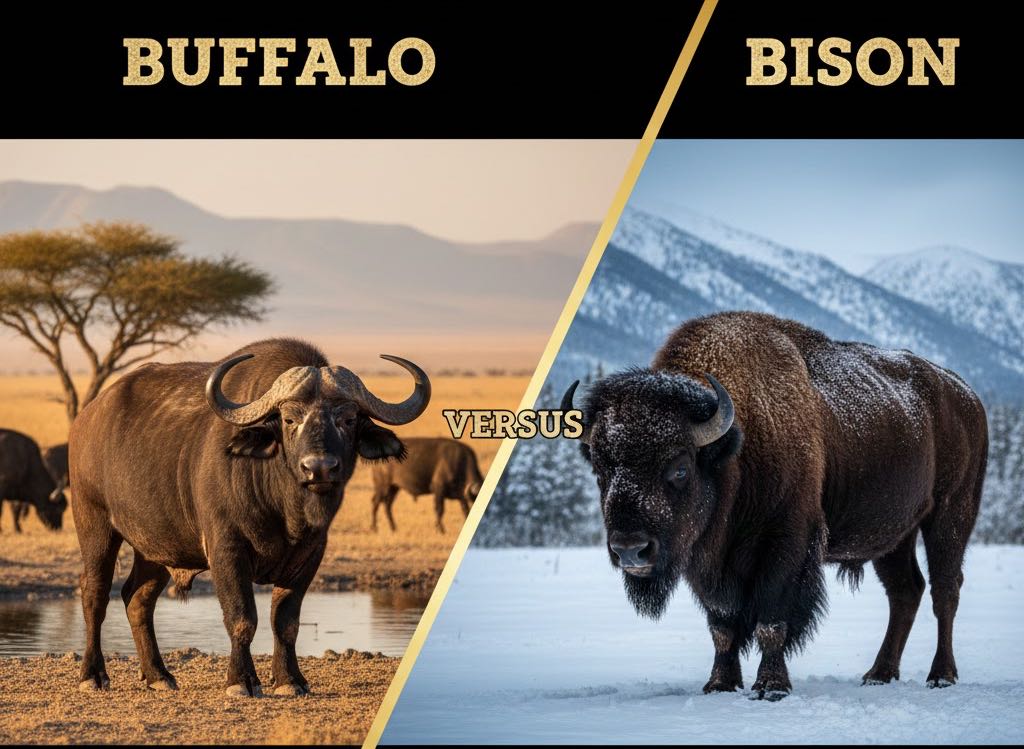 Buffalo vs. Bison: Difference in Hump, Horns, Their Life in the Wild ...